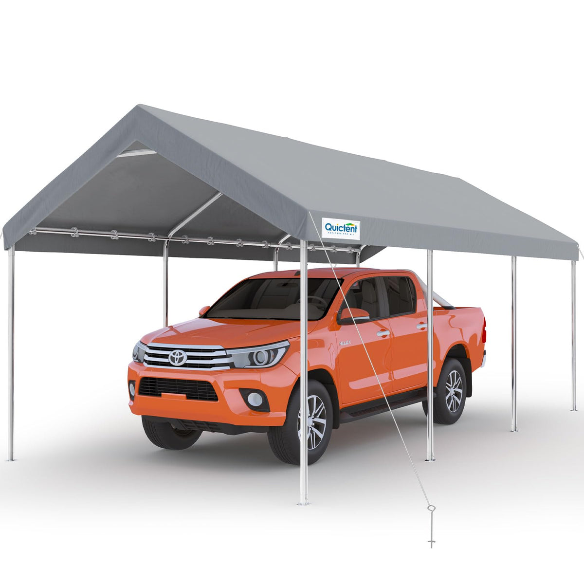 Quictent 10'x20' Reinforced Carport with Hanging Edge – MaxLead